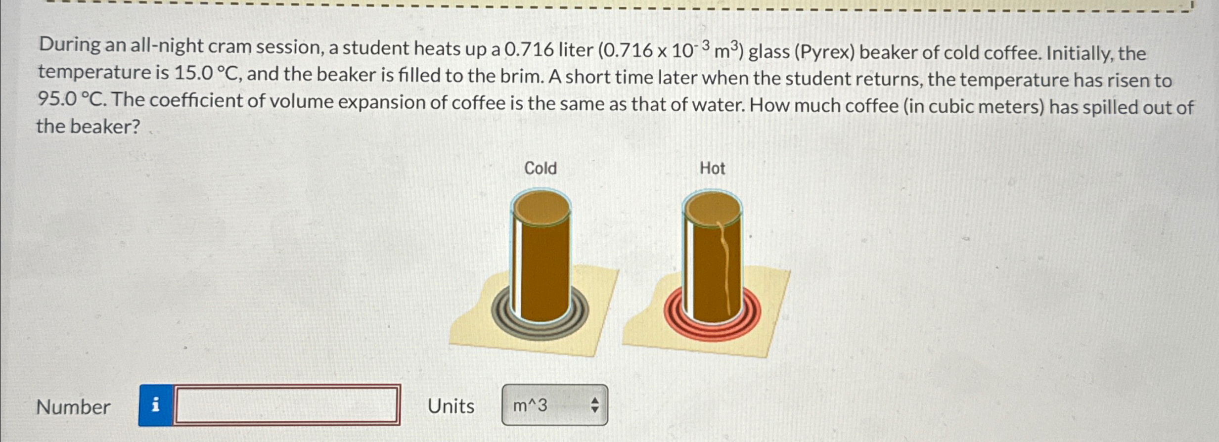 Solved During an all-night cram session, a student heats up | Chegg.com