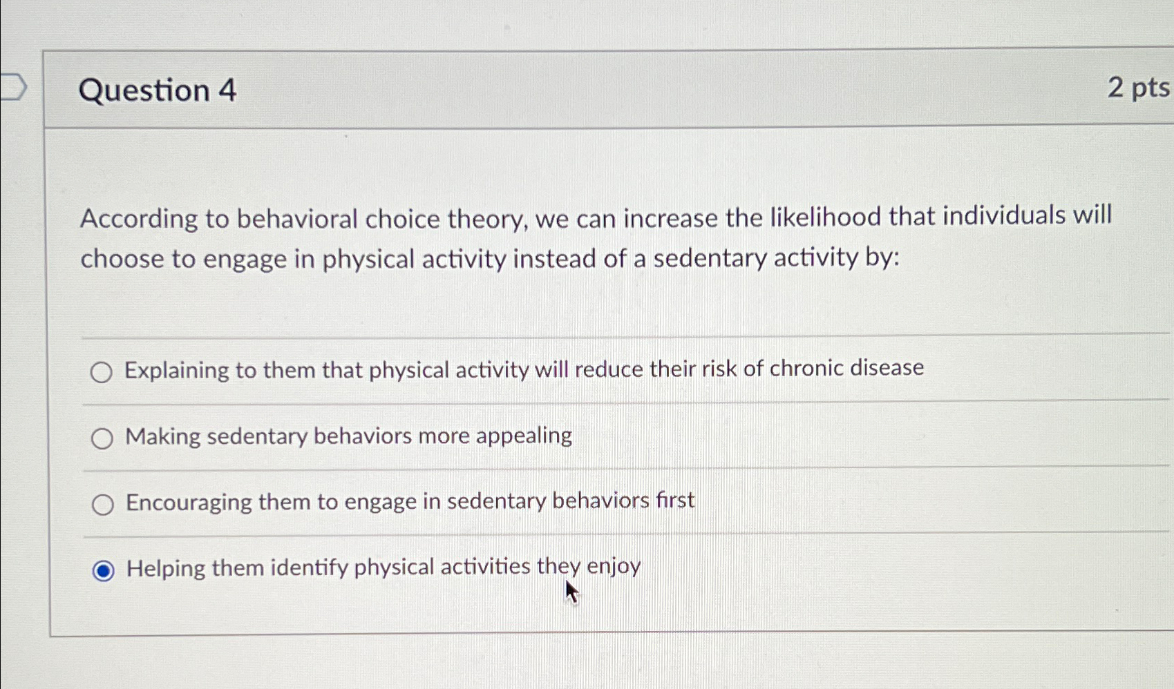 Solved Question 42 ﻿ptsAccording to behavioral choice | Chegg.com
