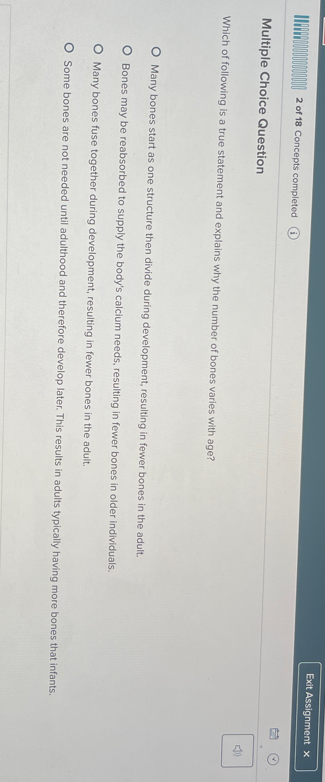 Solved Exit Assignment2 ﻿of 18 ﻿Concepts | Chegg.com