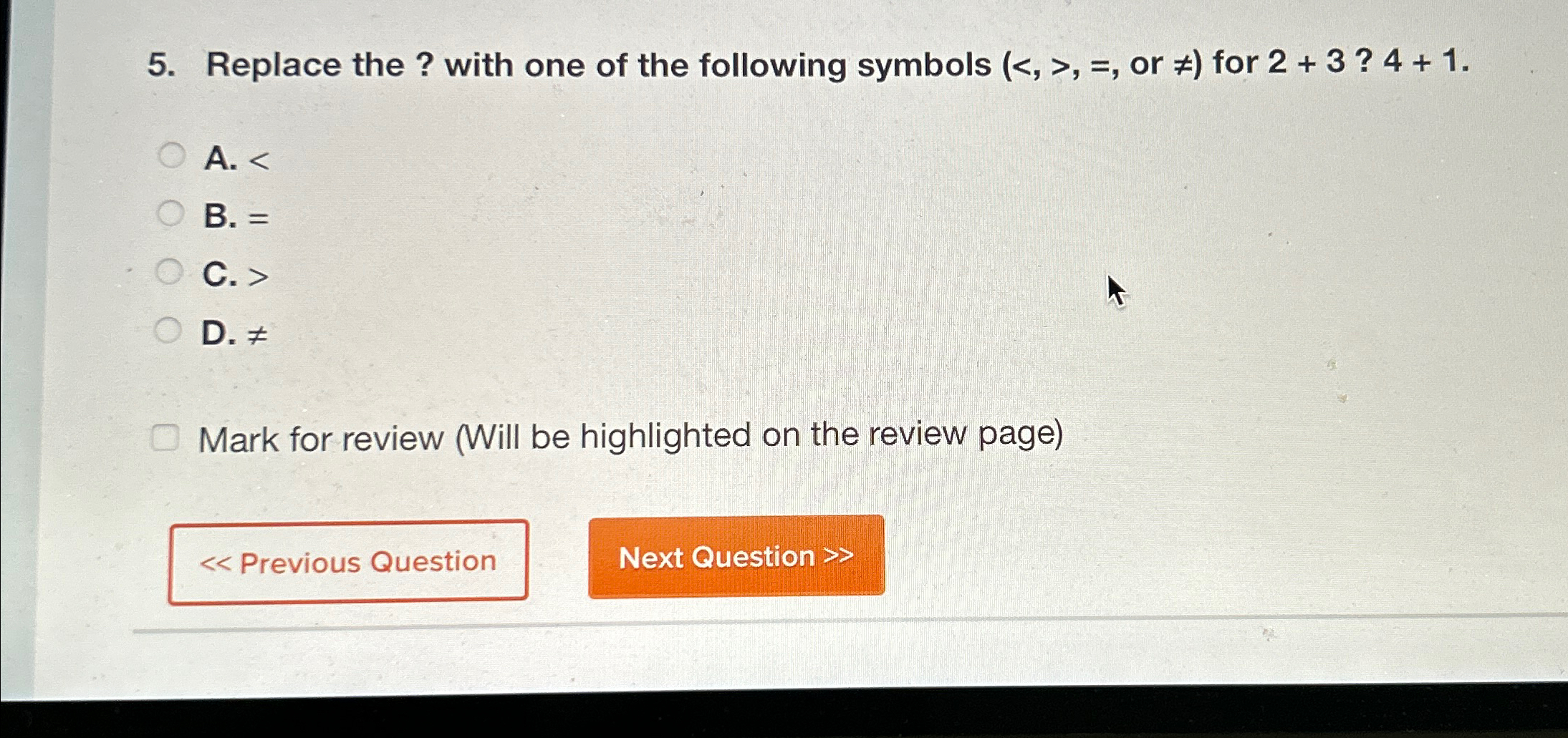 Solved Replace the ? ﻿with one of the following symbols , | Chegg.com