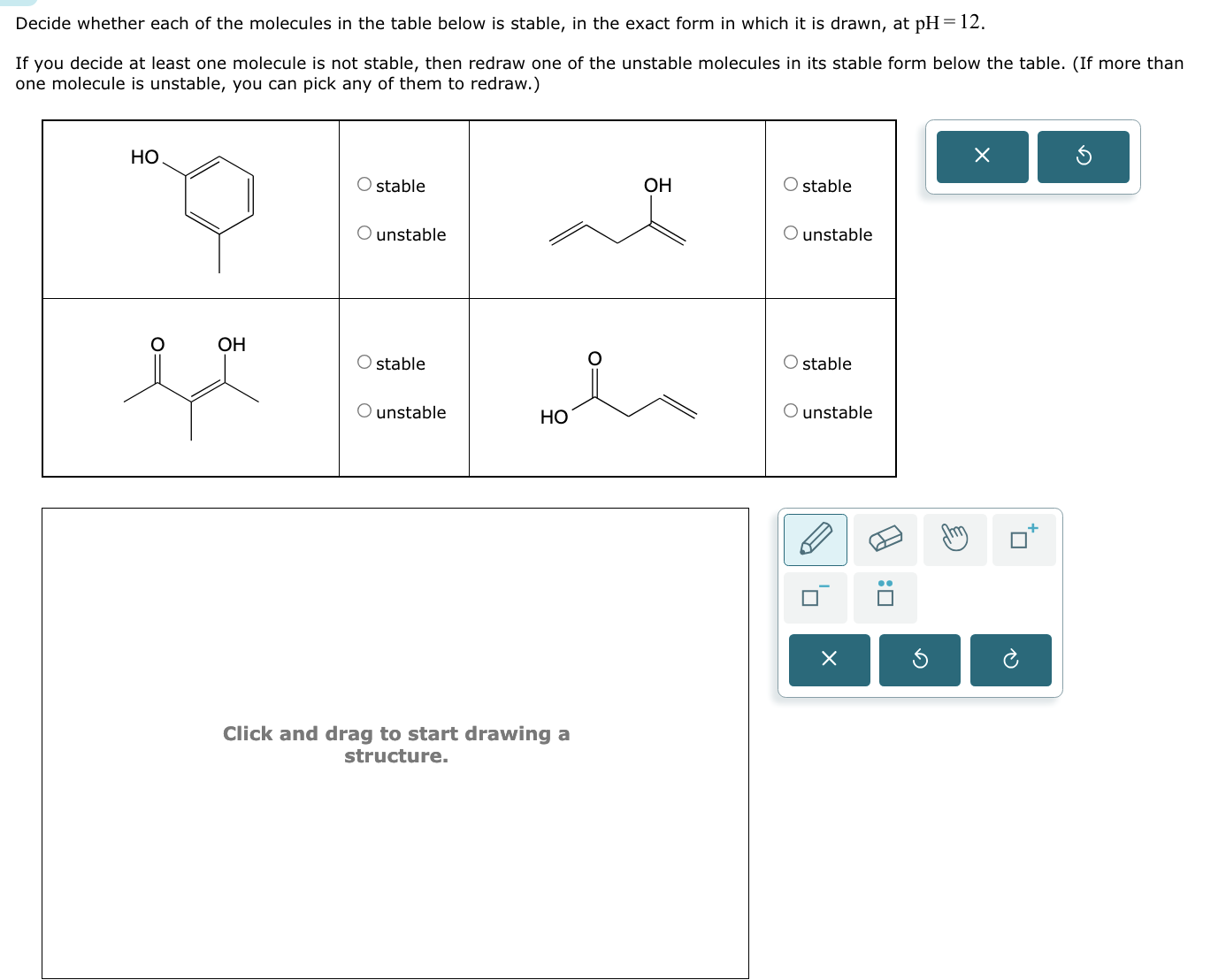 Solved Decide whether each of the molecules in the table | Chegg.com