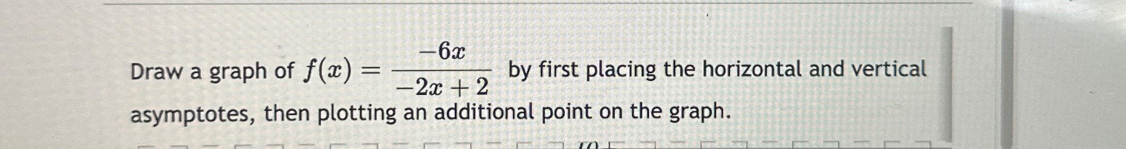 Solved Draw a graph of f(x)=-6x-2x+2 ﻿by first placing the | Chegg.com