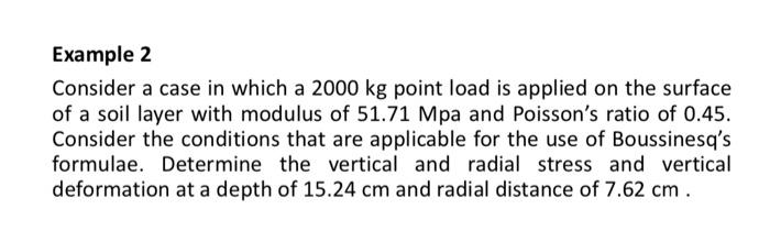 Solved Example 2 Consider a case in which a 2000 kg point | Chegg.com