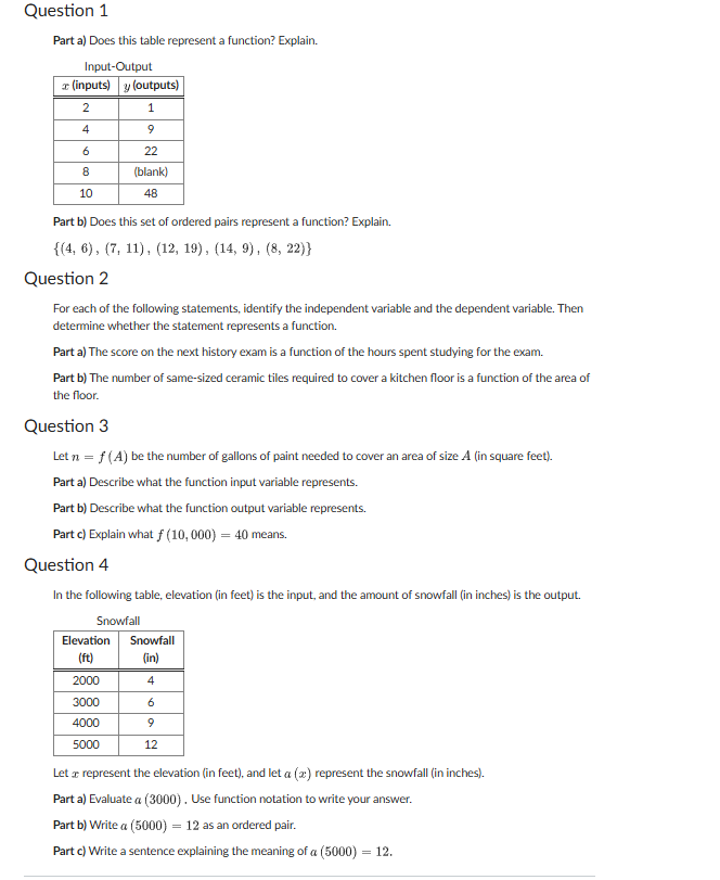 For each of the following statements, identify the | Chegg.com