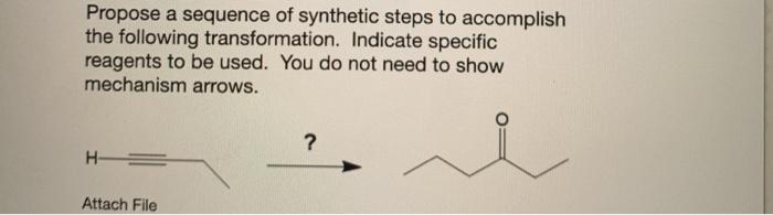Solved Propose a sequence of synthetic steps to accomplish | Chegg.com