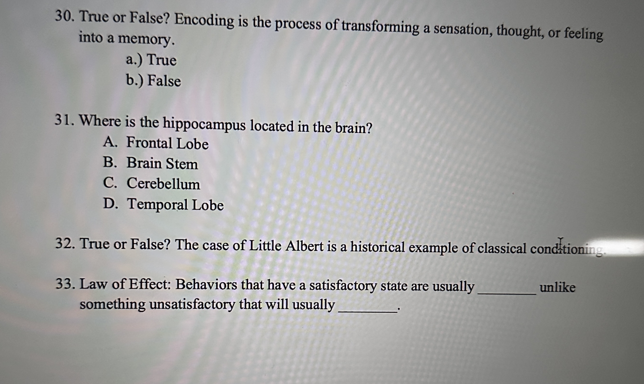Solved True or False? Encoding is the process of | Chegg.com