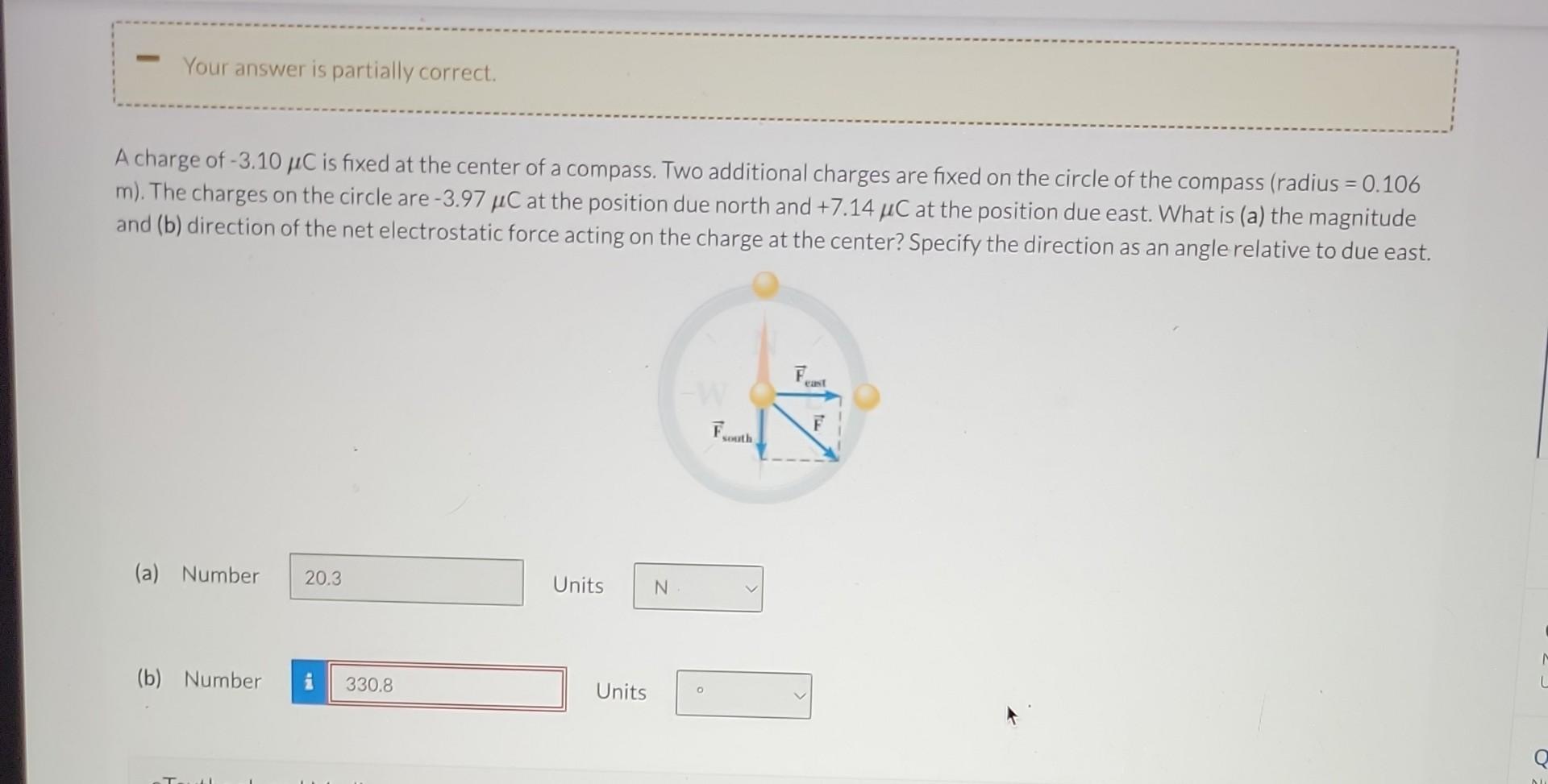 Solved A charge of −3.10μC is fixed at the center of a | Chegg.com