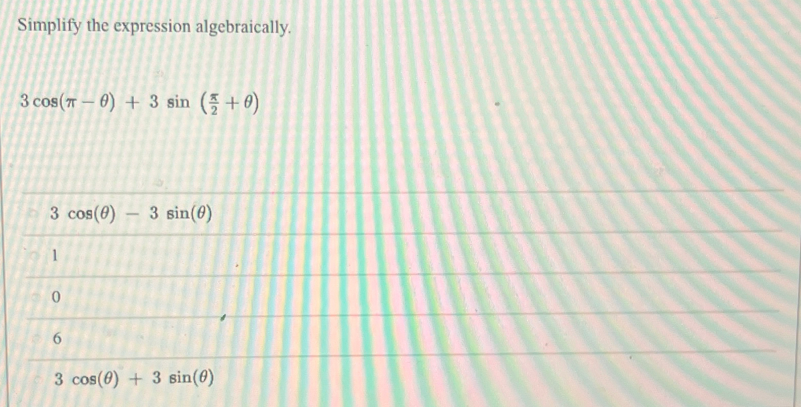 Solved Simplify the expression | Chegg.com