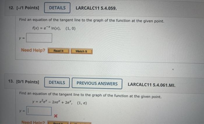 Solved 12. [-/1 Points) DETAILS LARCALC11 5.4.059. Find an | Chegg.com Solved 12. [-/1 Points) DETAILS LARCALC11 5.4.059. Find an | Chegg.com