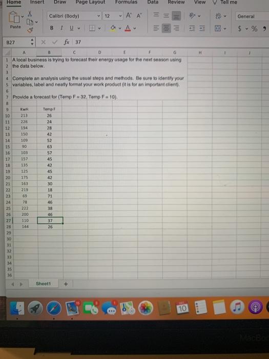 Solved Home Insert Draw Page Layout Formulas Data Review | Chegg.com
