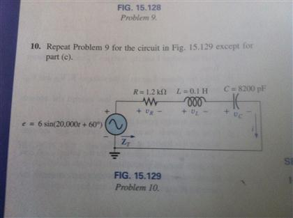 Solved Repeat Problem 9 for the circuit in Fig. 15.129 | Chegg.com