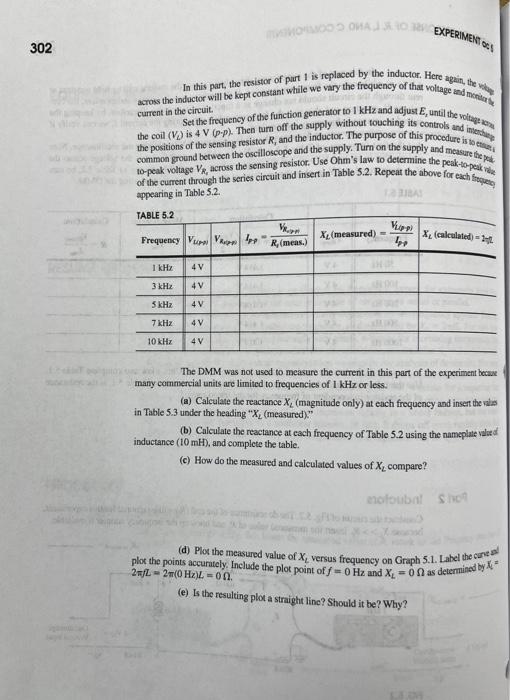 Solved I have the values i just need to complete part (d) | Chegg.com