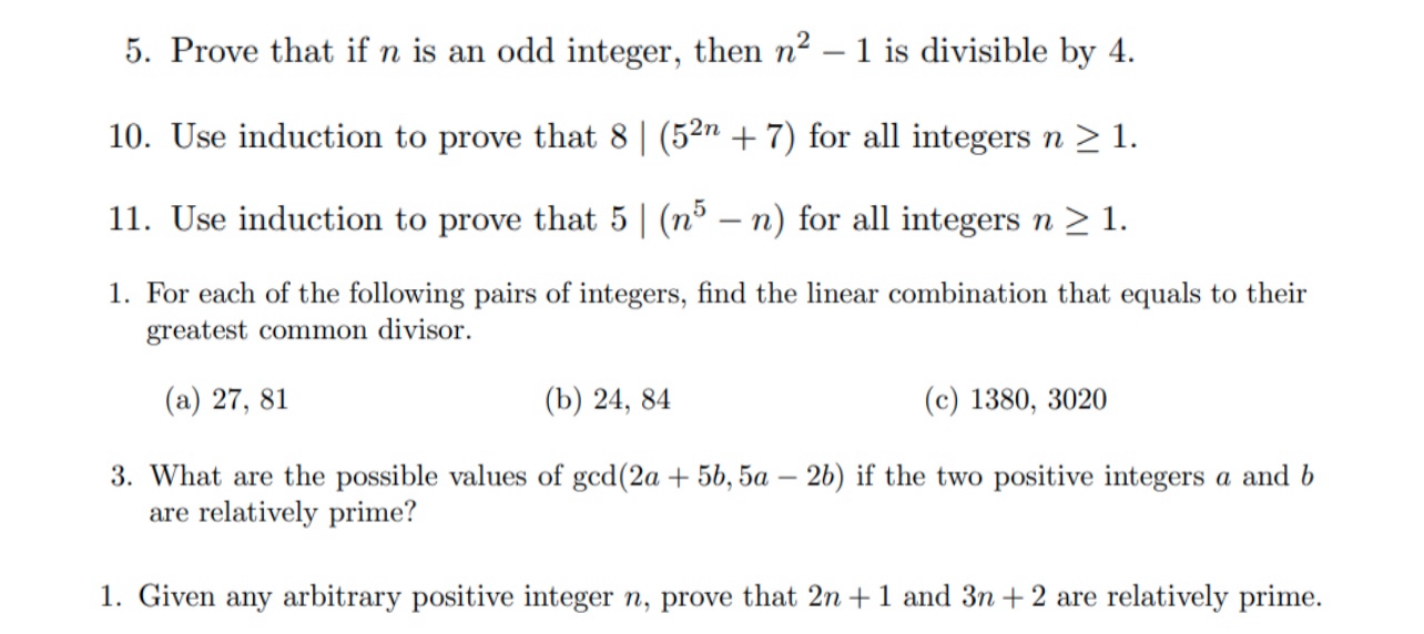 Solved Prove that if n ﻿is an odd integer, then n2-1 ﻿is | Chegg.com