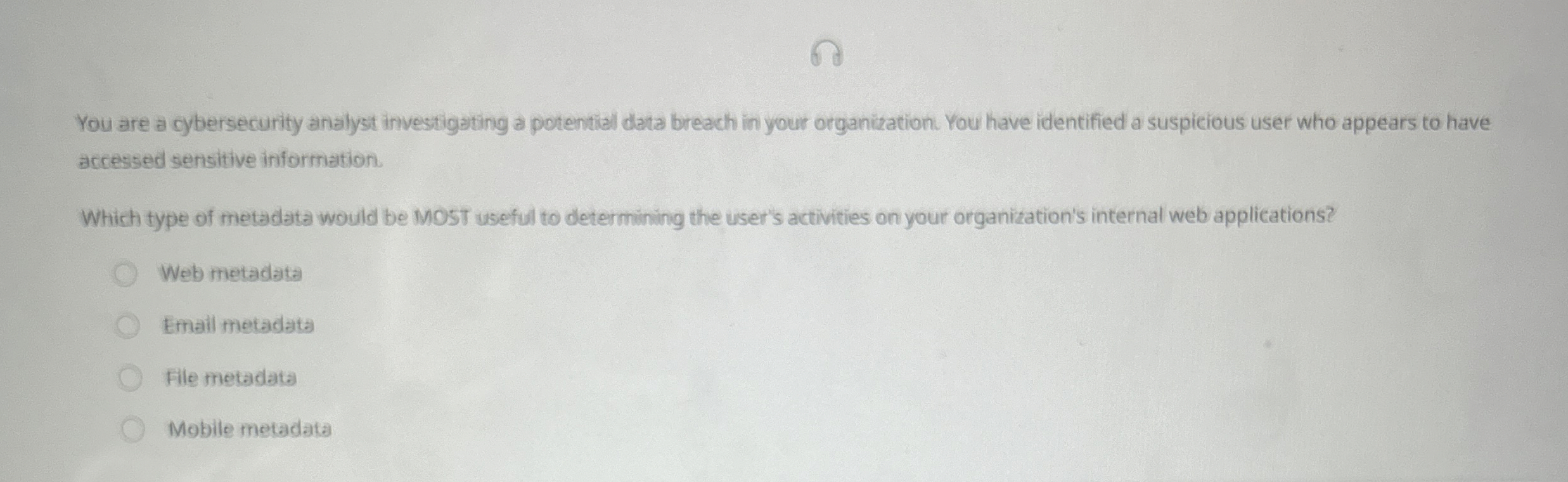 Solved You are a cybersecurity analyst investigating a | Chegg.com
