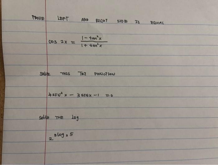 Solved PrOVE LEFT AND R2GHT S2DE IS ERUAL | Chegg.com