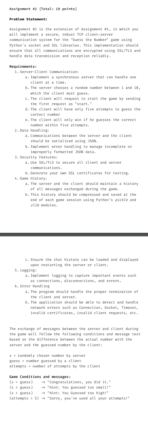 Solved Example File tree- 123456789.zip- ﻿server.py- | Chegg.com