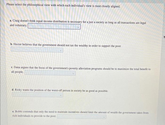 Solved the options are Utilitarianism, Rawls' maximin | Chegg.com