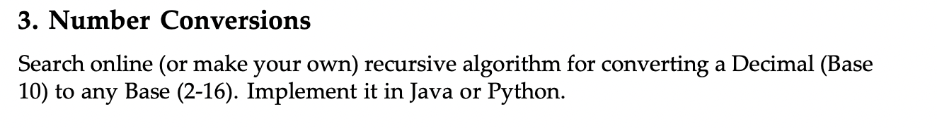 Solved Number ConversionsSearch online (or make your own) | Chegg.com