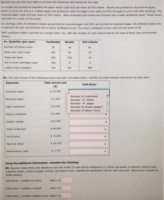 Solved Assume you are now also able to uncover the following | Chegg.com