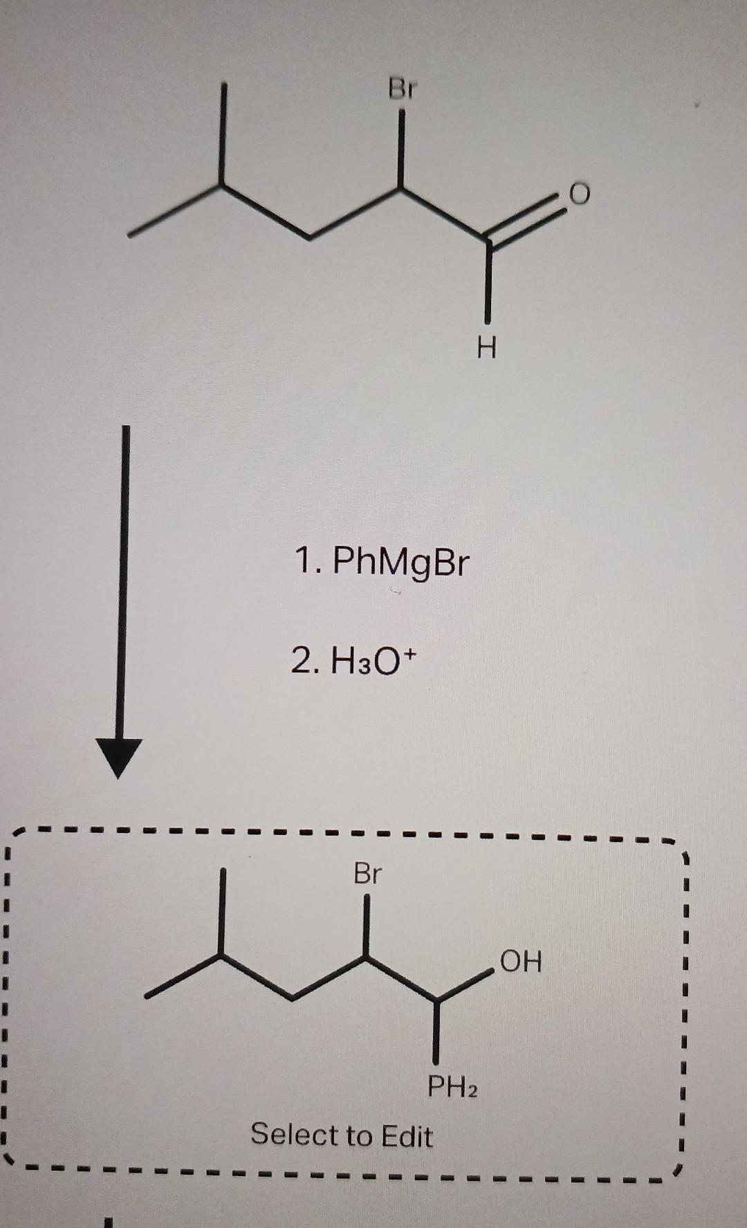 Solved 1. PhMgBr 2. H3O+ Select to Edit1. PhMgBr 2. H3O+ | Chegg.com Solved 1. PhMgBr 2. H3O+ Select to Edit1. PhMgBr 2. H3O+ | Chegg.com