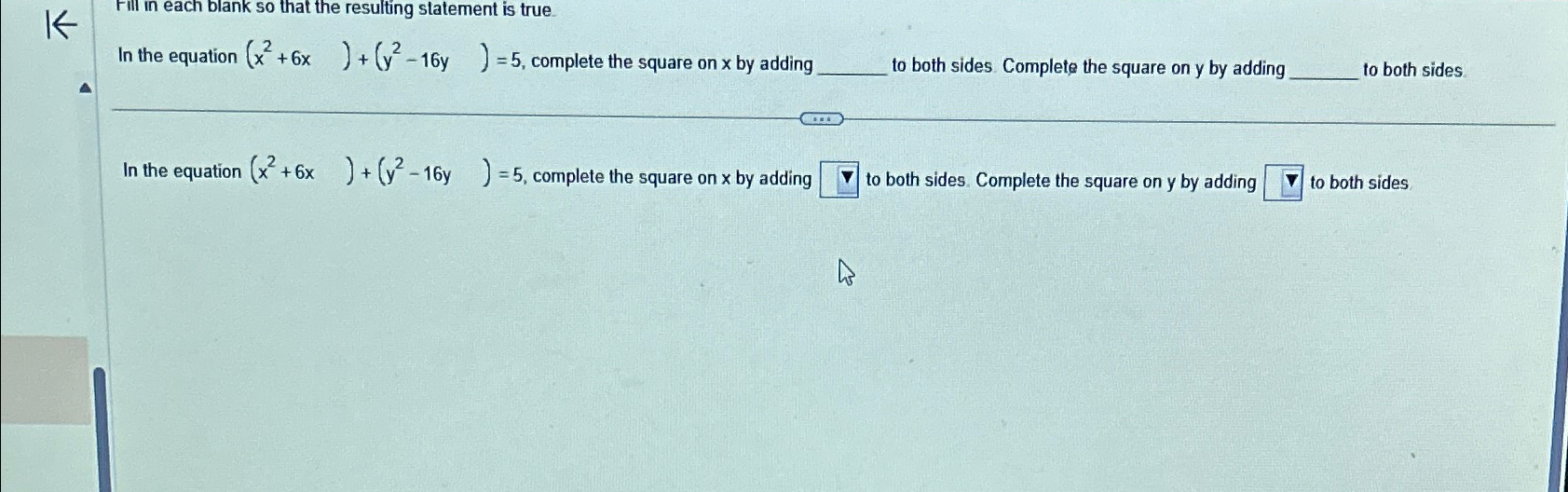 Solved Fill in each blank so that the resulting statement is | Chegg.com