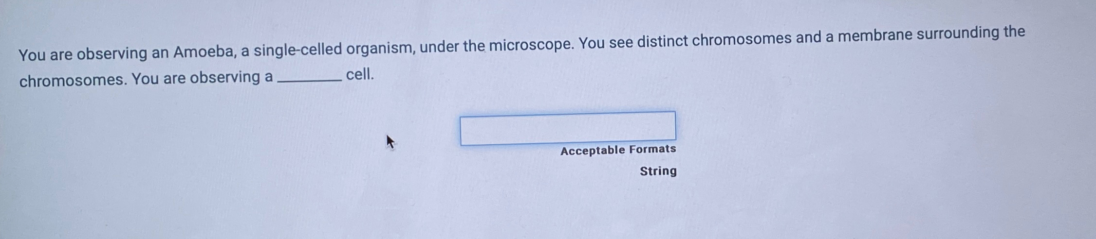 Solved You are observing an Amoeba, a single-celled | Chegg.com