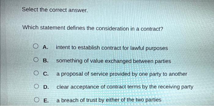 Select the correct answer. Which statement defines | Chegg.com