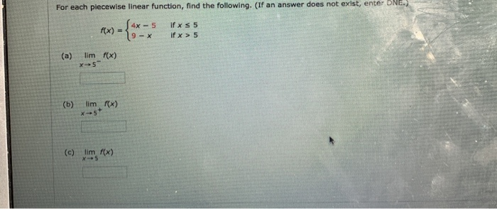 Solved For each piecewise linear function, find the | Chegg.com