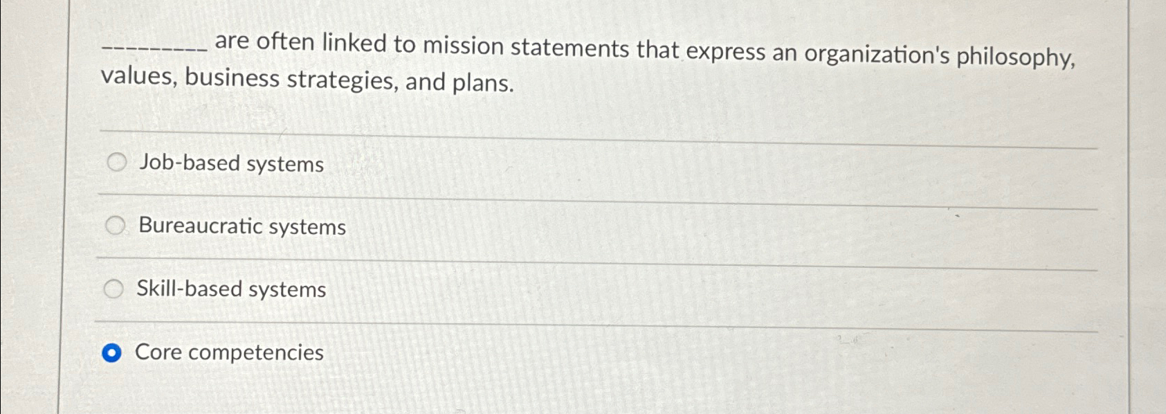 Solved are often linked to mission statements that express | Chegg.com