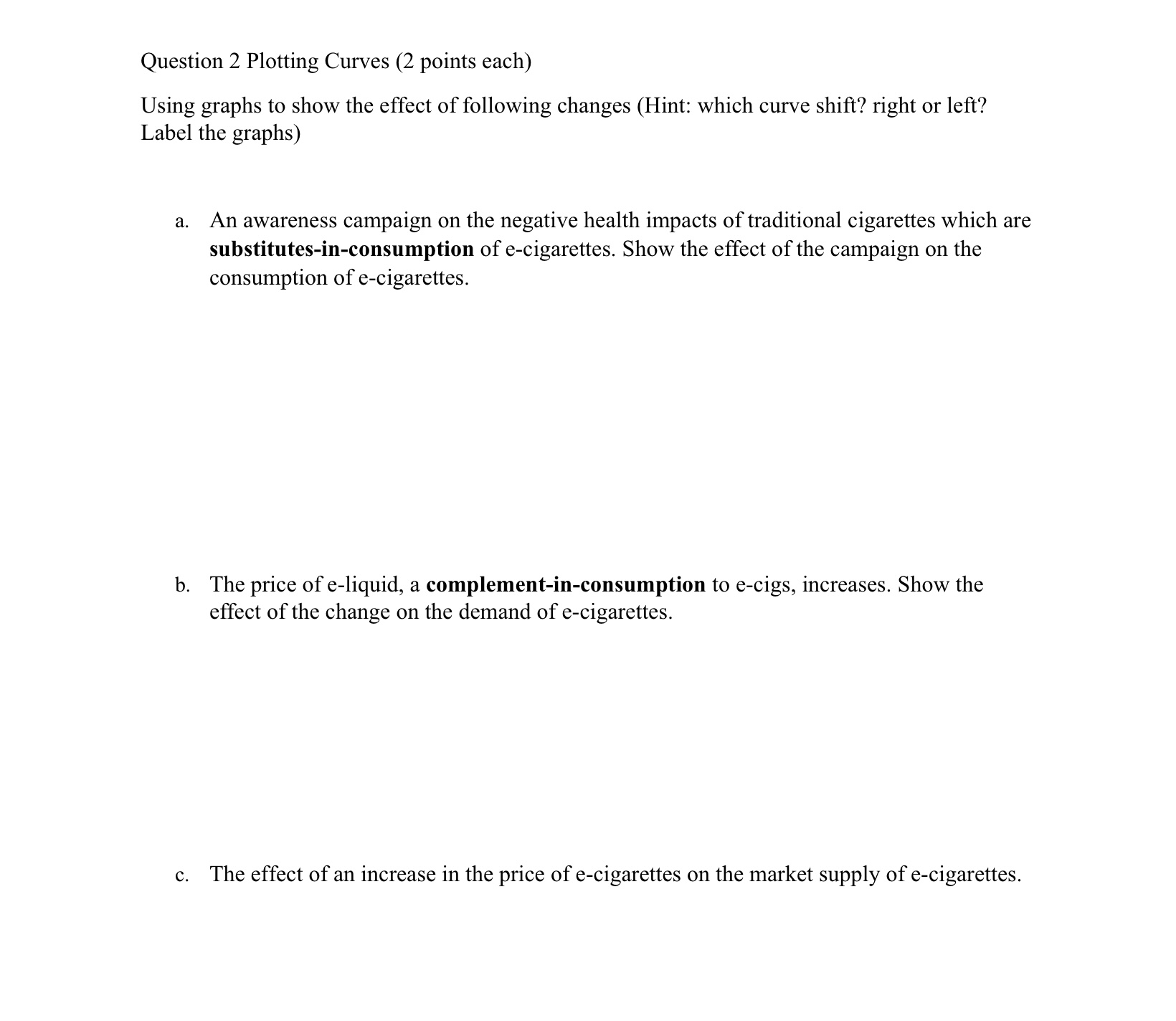 Solved Question 2 ﻿Plotting Curves (2 ﻿points each)Using | Chegg.com