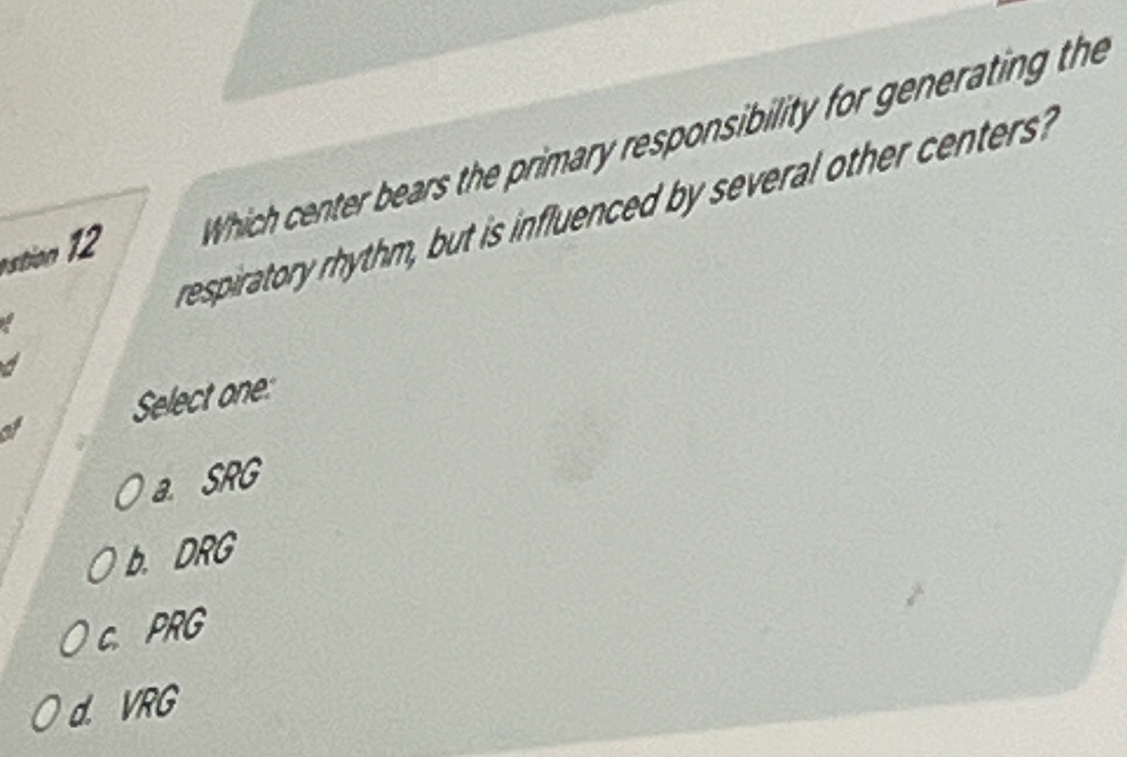 Solved Which center beass the primery respons siblity for | Chegg.com