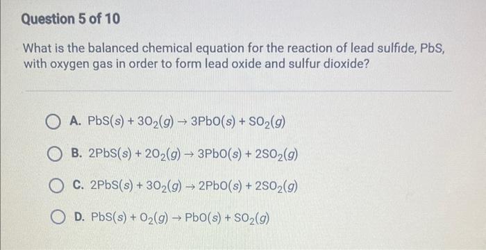 Solved What is the balanced chemical equation for the | Chegg.com