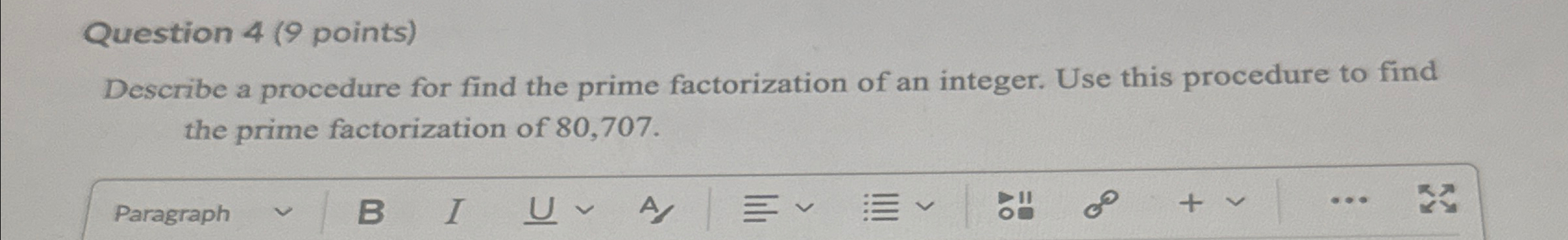 Solved Question 4 (9 ﻿points)Describe a procedure for find | Chegg.com