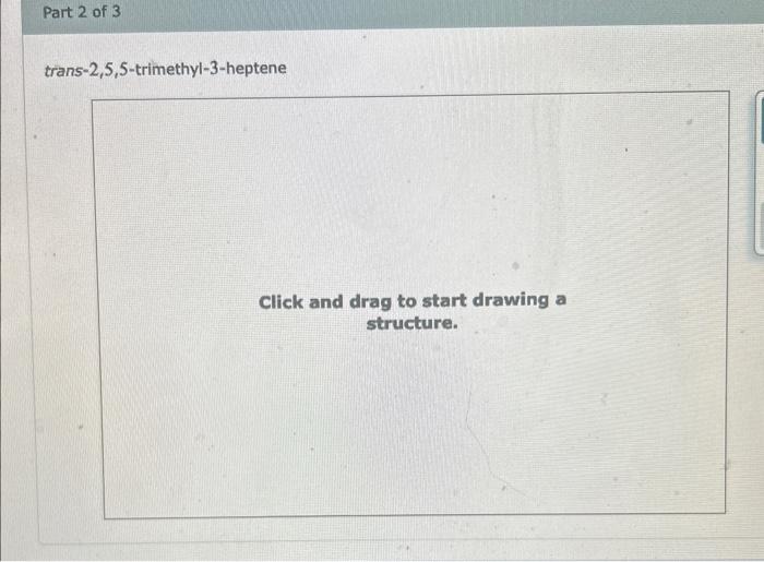 Solved Draw a structure for each of the following | Chegg.com