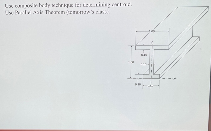 Solved Use composite body technique for determining | Chegg.com