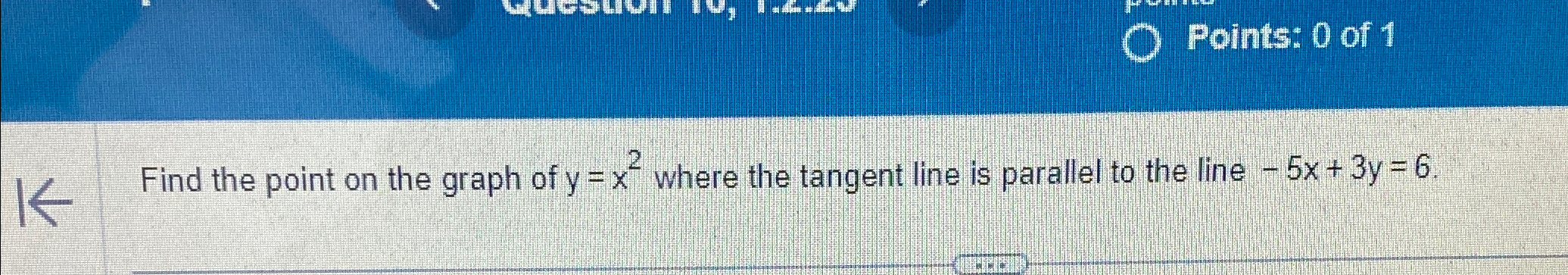 Solved Points: 0 ﻿of 1Find the point on the graph of y=x2 | Chegg.com