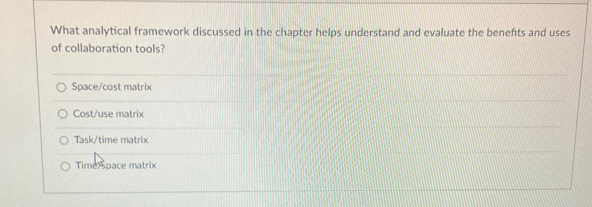Solved What analytical framework discussed in the chapter | Chegg.com
