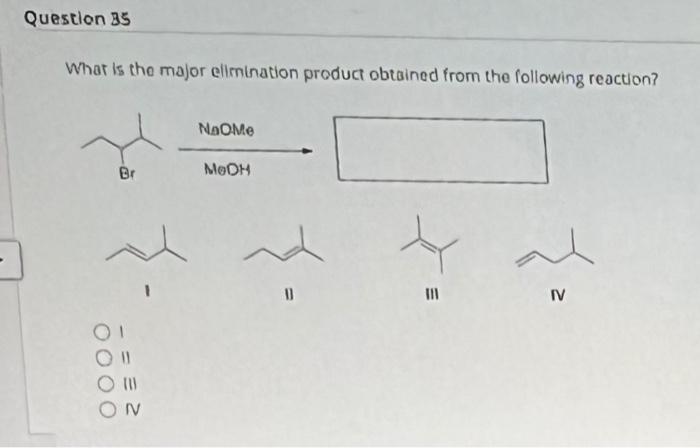 Solved What is the major elimination product obtained from | Chegg.com