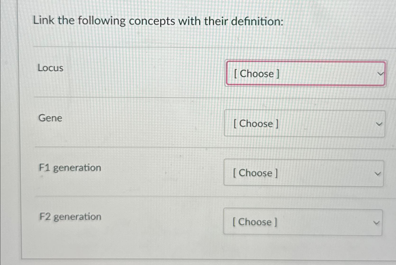 Solved Link the following concepts with their | Chegg.com