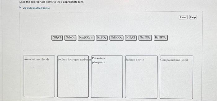Solved Drag the appropriate items to their appropriate bins. | Chegg.com