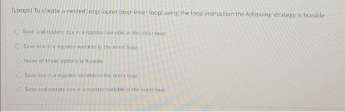 Solved Loops To Create A Nested Loop Outer Loop Inner 1522