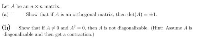 Solved Please solve the following linear algebra question | Chegg.com