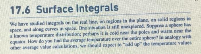 Solved Explain the definition of the surface integral that | Chegg.com