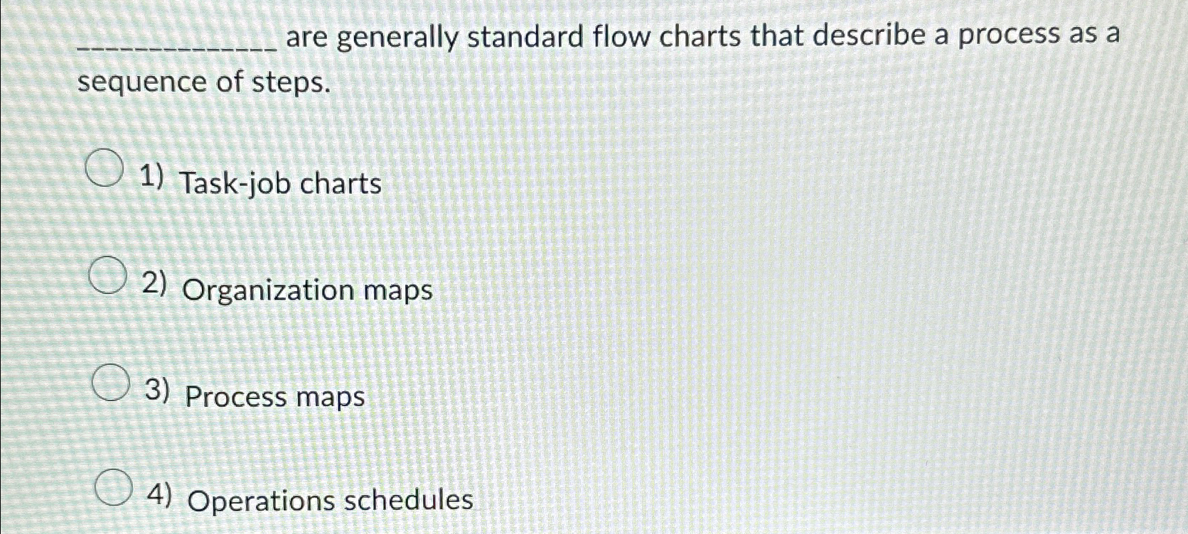 Solved are generally standard flow charts that describe a | Chegg.com
