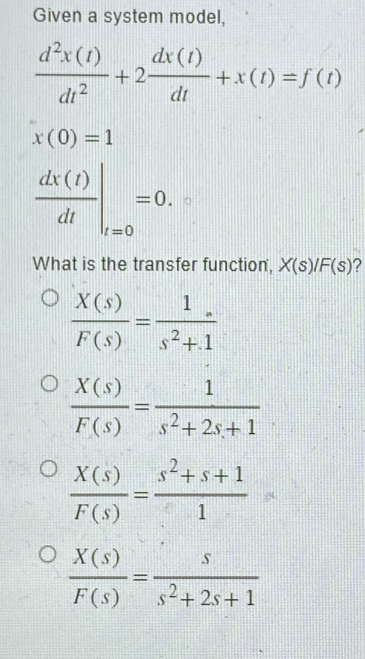 Solved Given a system | Chegg.com