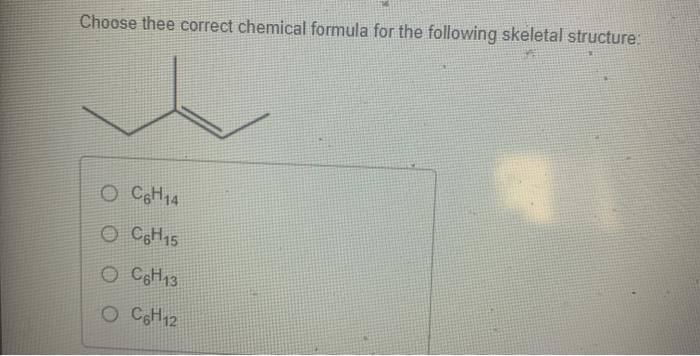 Solved Choose thee correct chemical formula for the | Chegg.com