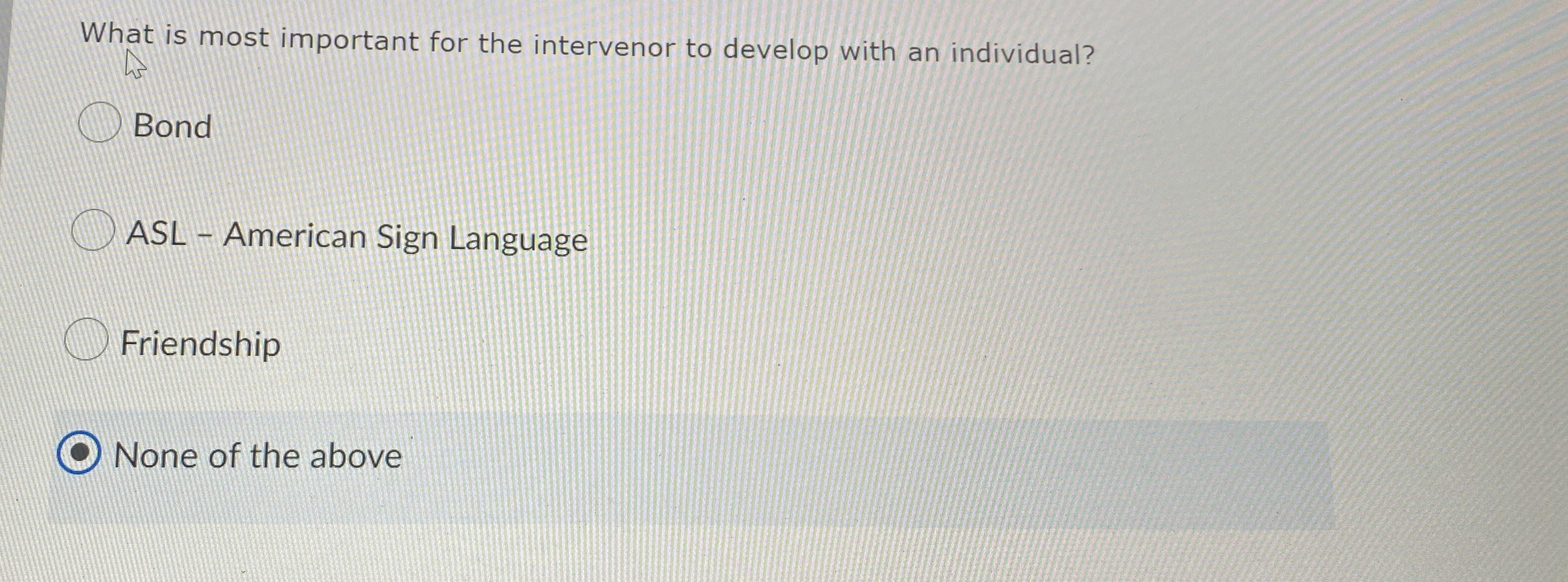 Solved What is most important for the intervenor to develop | Chegg.com