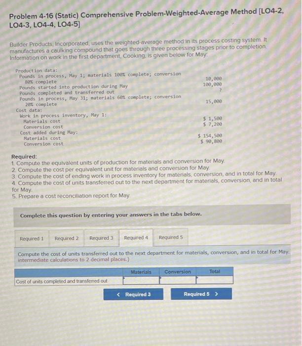 Solved Problem 4-16 (Static) Comprehensive | Chegg.com