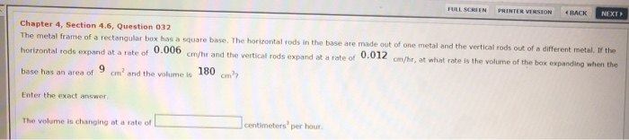 Solved FULL SCREEN PRINTER VERSION HACK NEXT Chapter 4, | Chegg.com