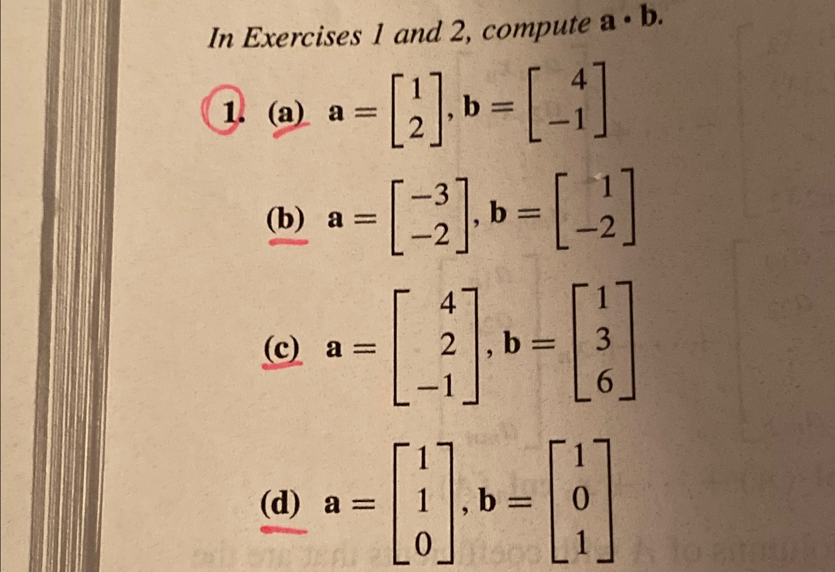 Solved In Exercises 1 ﻿and 2, ﻿compute | Chegg.com